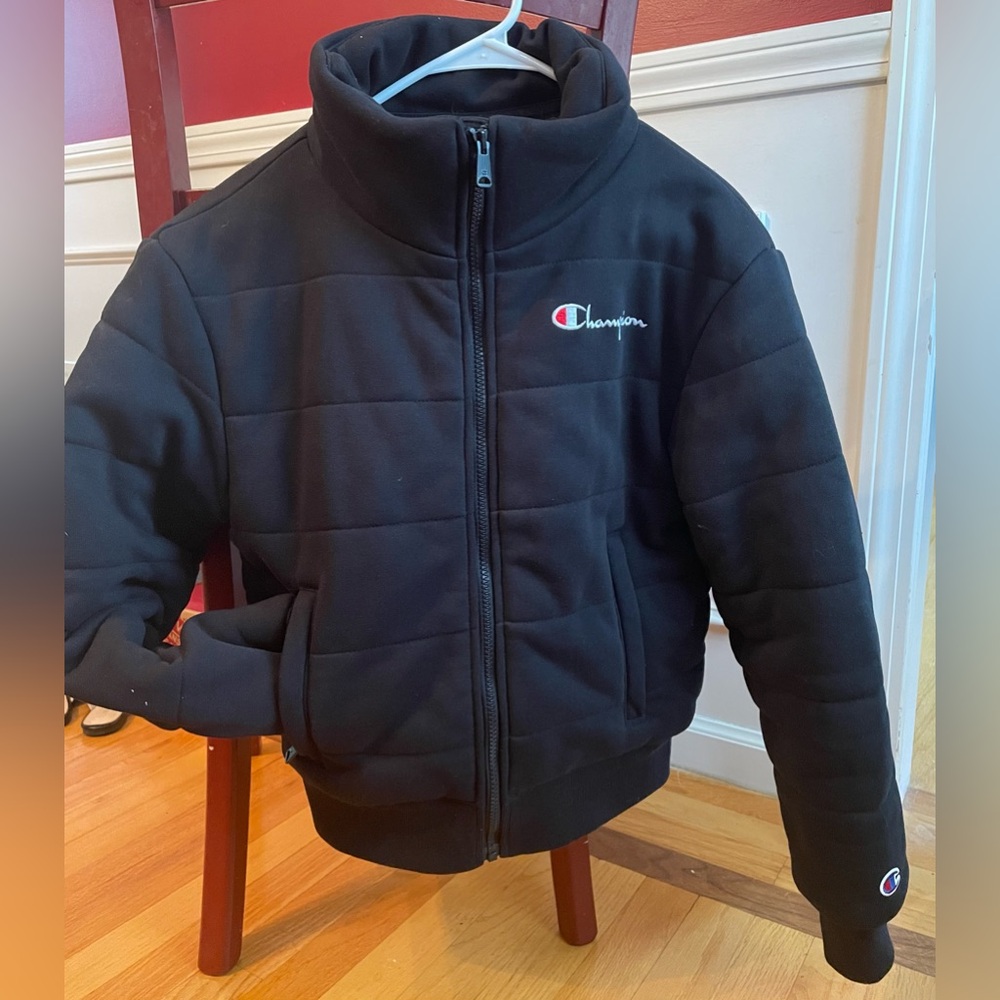 Champion Reverse Weave Cropped Puffer Jacket - Gem